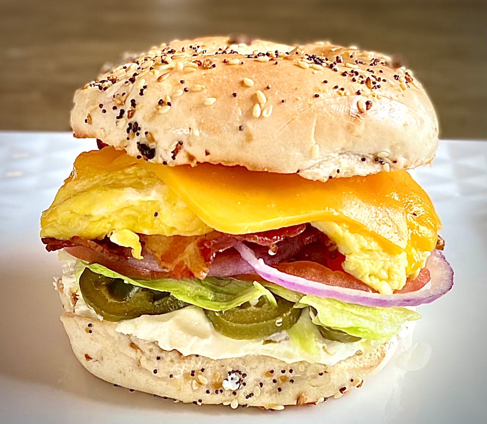 Fully Loaded Breakfast Sandwich | The Hot Bagel Shop